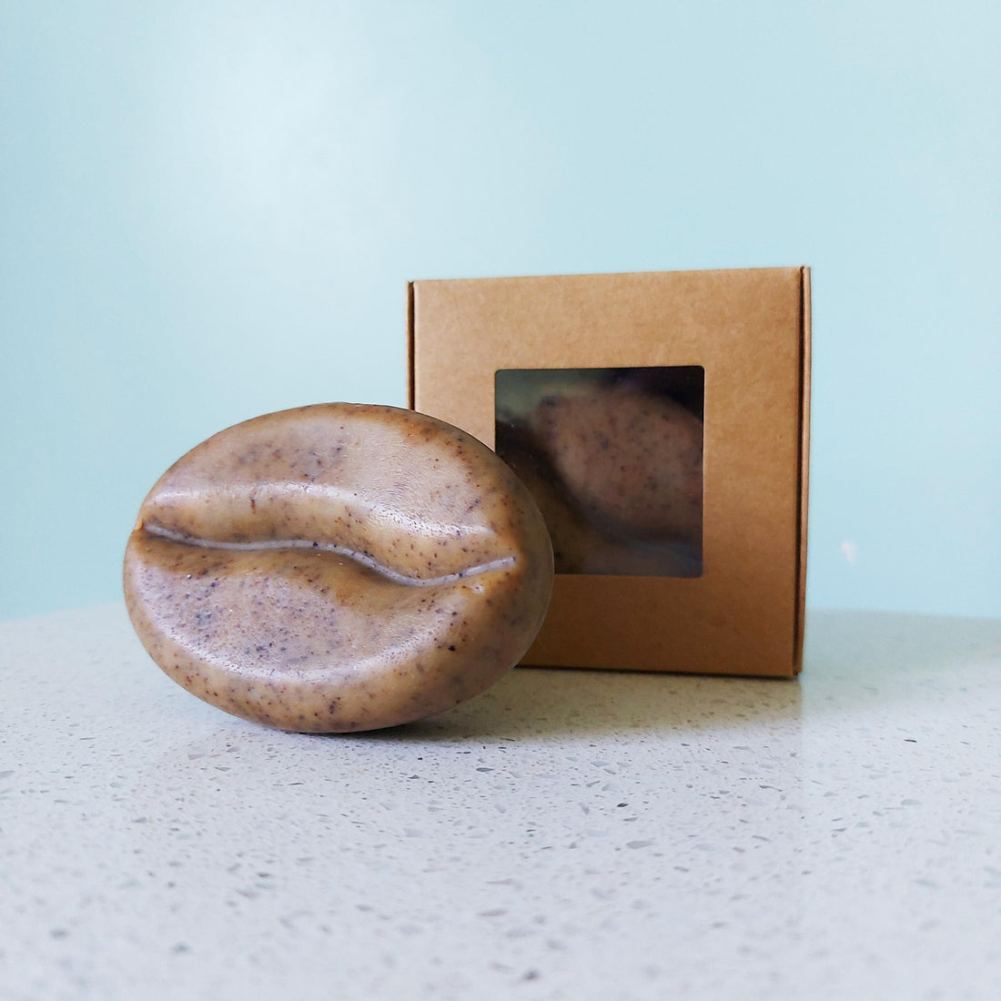 Savon au café en forme de féve géante – ILELI Savons